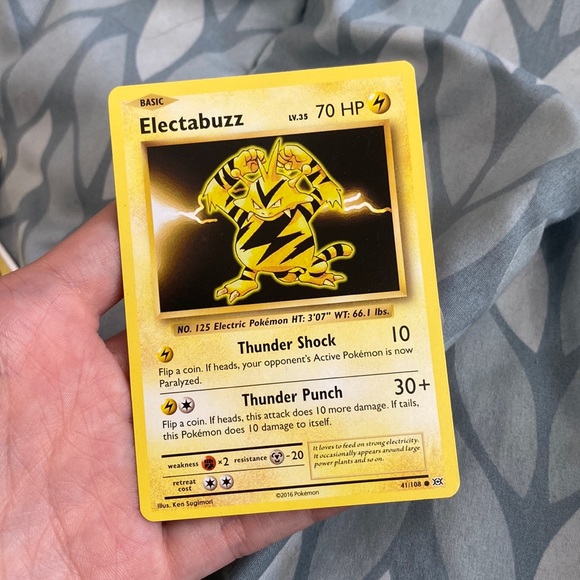 Pokemon | Other | Pokmon Electabuzz Pokmon Card | Poshmark
